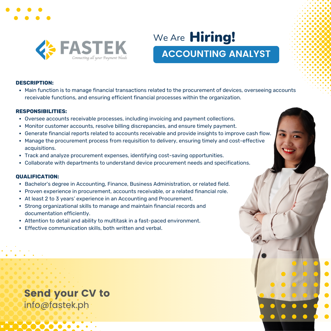 Accounting Analyst - Fastek